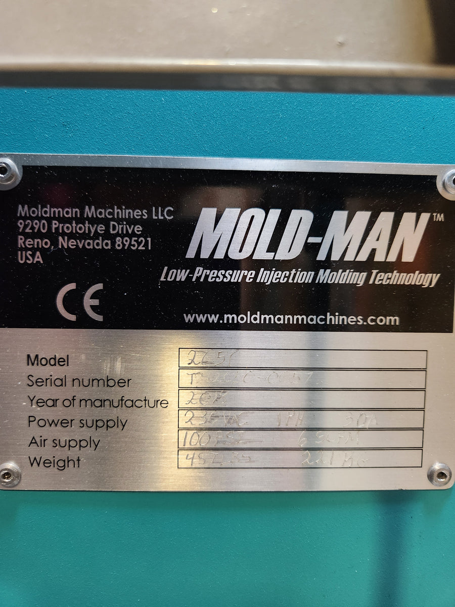 Used Moldman Low Pressure Molding Machine Model 2050 – Batavia ...